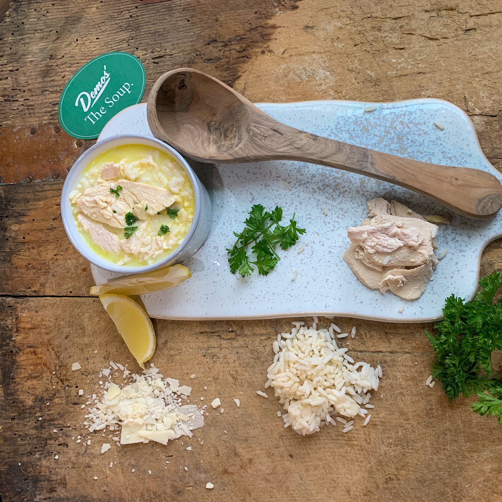 Demos' Baked Chicken & Rice Soup – Demos Family Kitchen